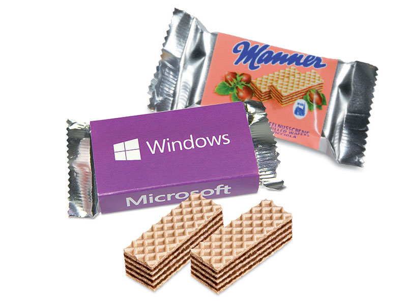 MANNER Waffeln mit Logo