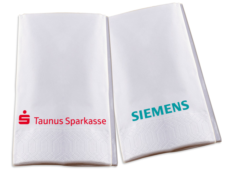 Servietten mit Logo